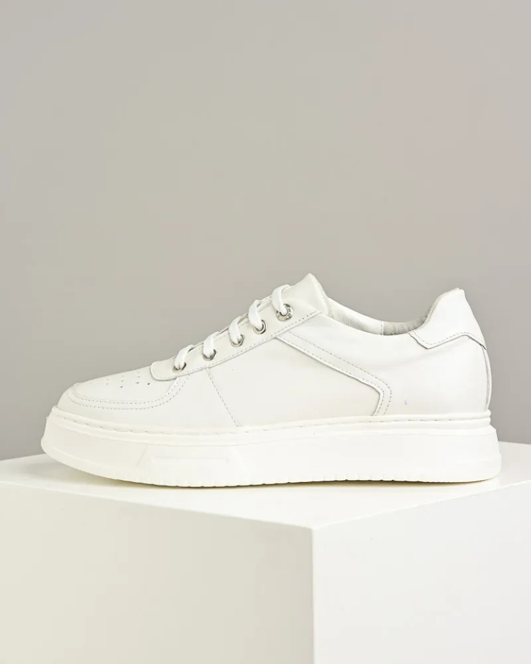 Kožne muške cipele/patike 2616-020 bele