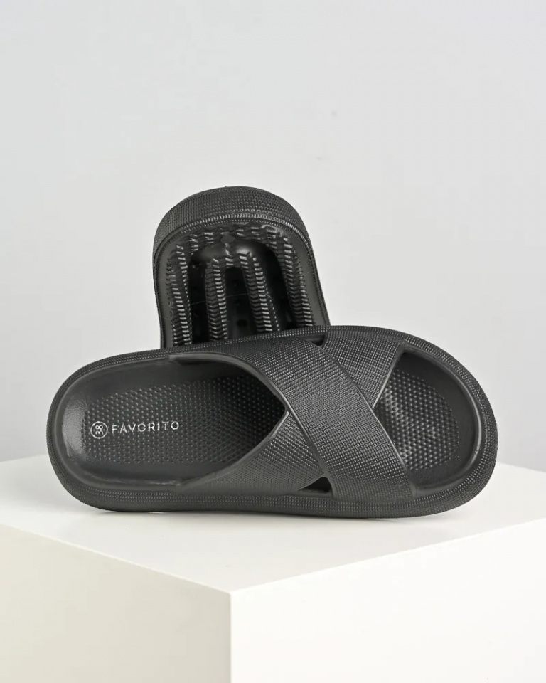 Gumene ženske papuče LP802400 crne