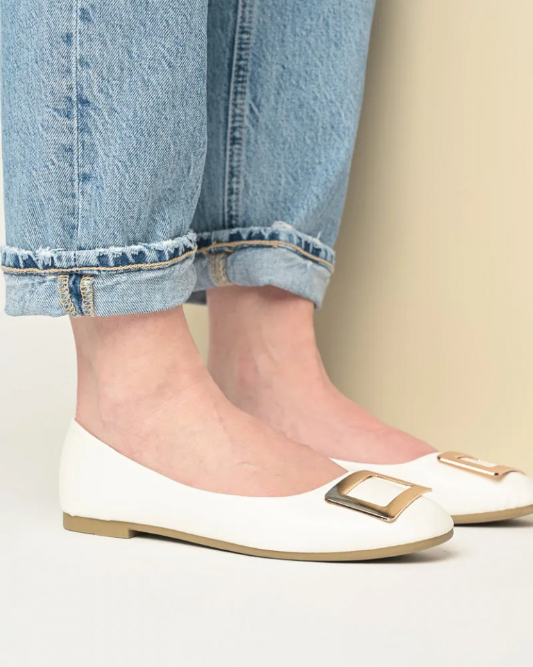 Ženske baletanke L022307 bele