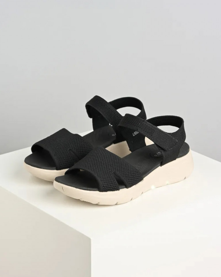 Ravne sandale S2353 srebrne