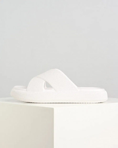 Gumene ženske papuče LP802400 bele