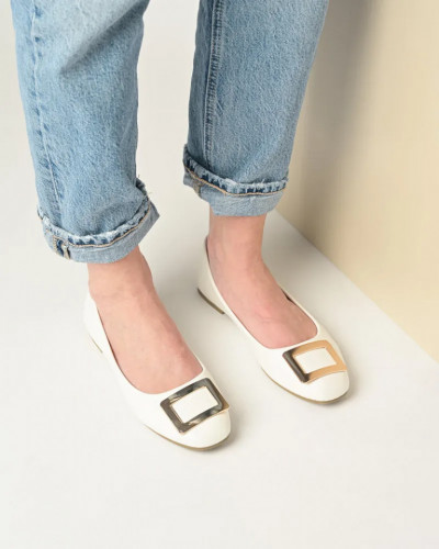 Ženske baletanke L022307 bele