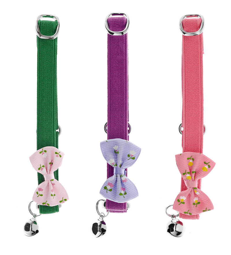 Zgarda pisici, elastic - Flower