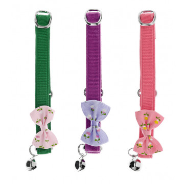 Zgarda pisici, elastic - Flower