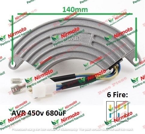 AVR Generator 5Kw - 7Kw (450V 680uF) 6 Fire (aluminiu)