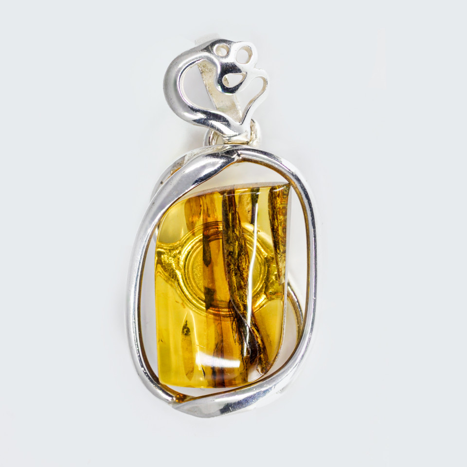 Pandantiv Argint Chihlimbar Baltic Larysa