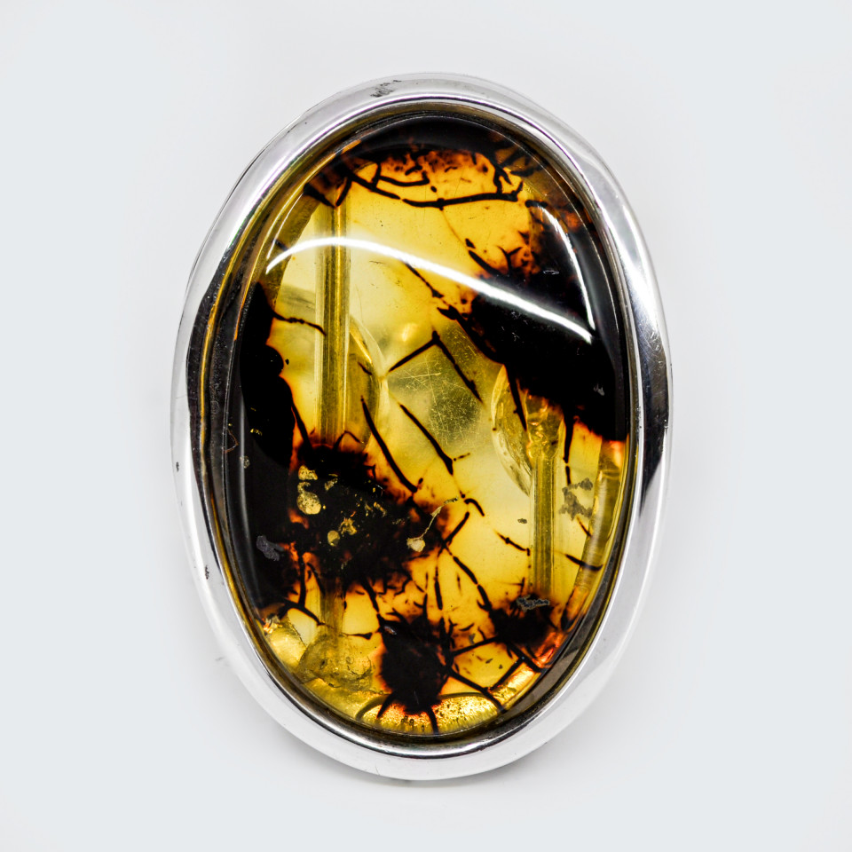 Inel Argint Chihlimbar Yngvild