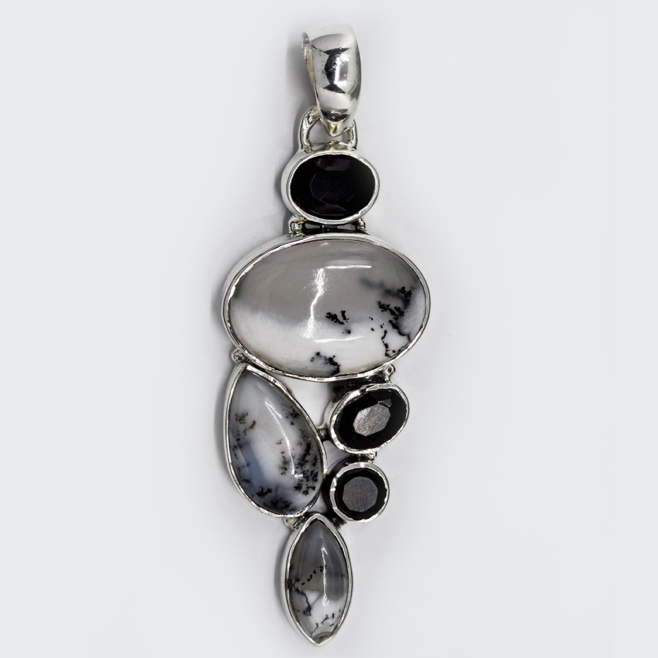 Pandantiv Argint Agata Dendritica Himani