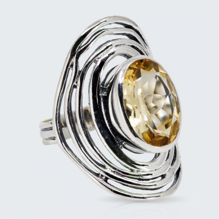 Inel argint Citrin Leena