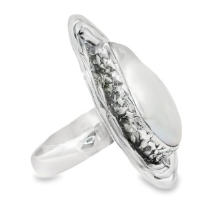 Inel Argint Perla de Apa Dulce Sheen