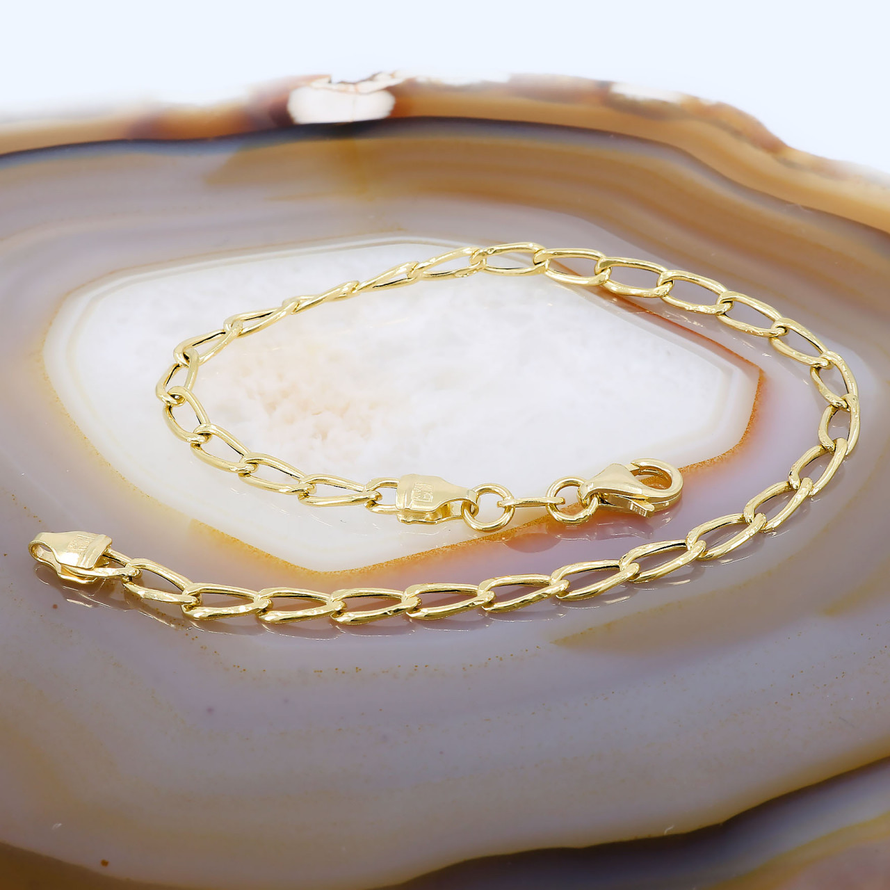 Bratara din Aur 14K 585 model zale Alungite Fantezie cod 455