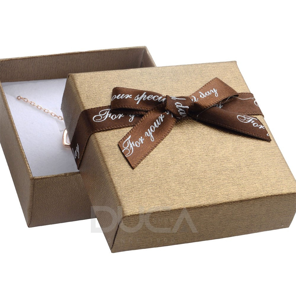 Cutie de Carton Culoare Maro cu Funda mesaj - For You