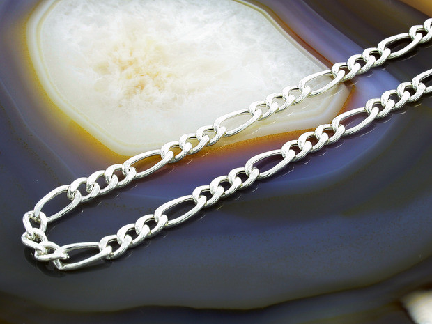 Lant din Argint 925 , model zale 3+1, cod 390