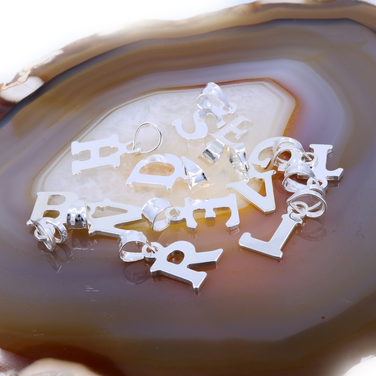 Pandantiv din Argint 925, model Litera, Initiala cod 300