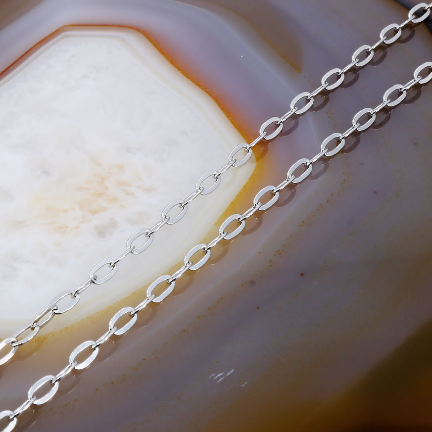 Lant de Argint 925 model zale Ovale aranjate in zig zag 1189