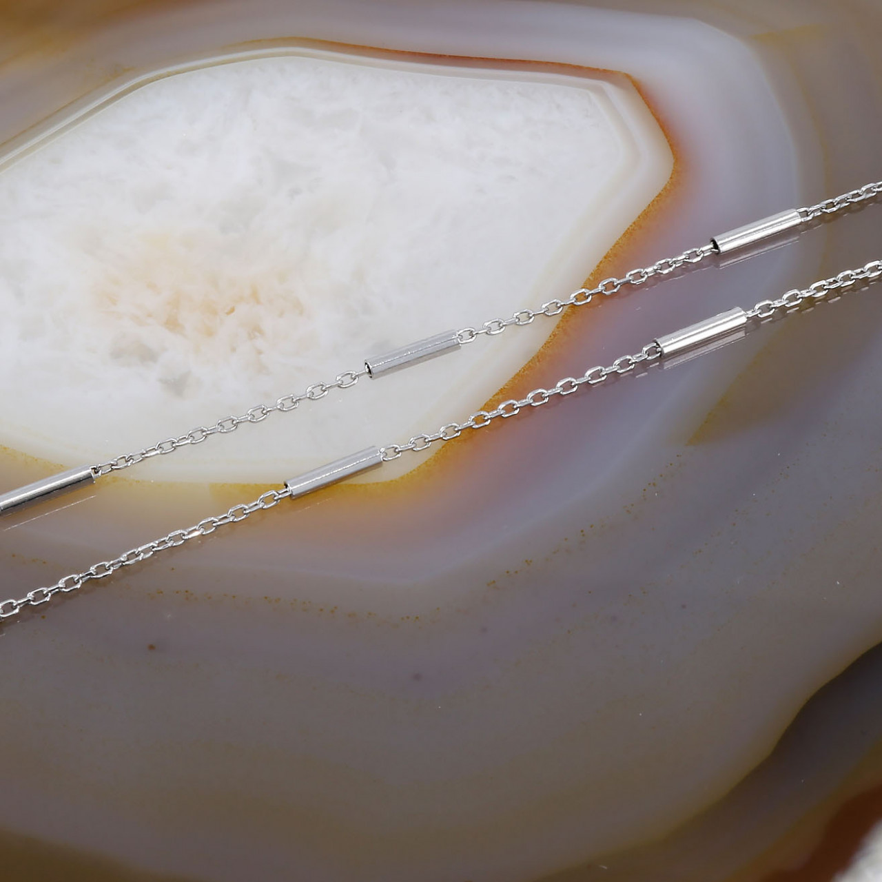 Lant Fantezie din Argint 925 cu zale tubulare cod 1289