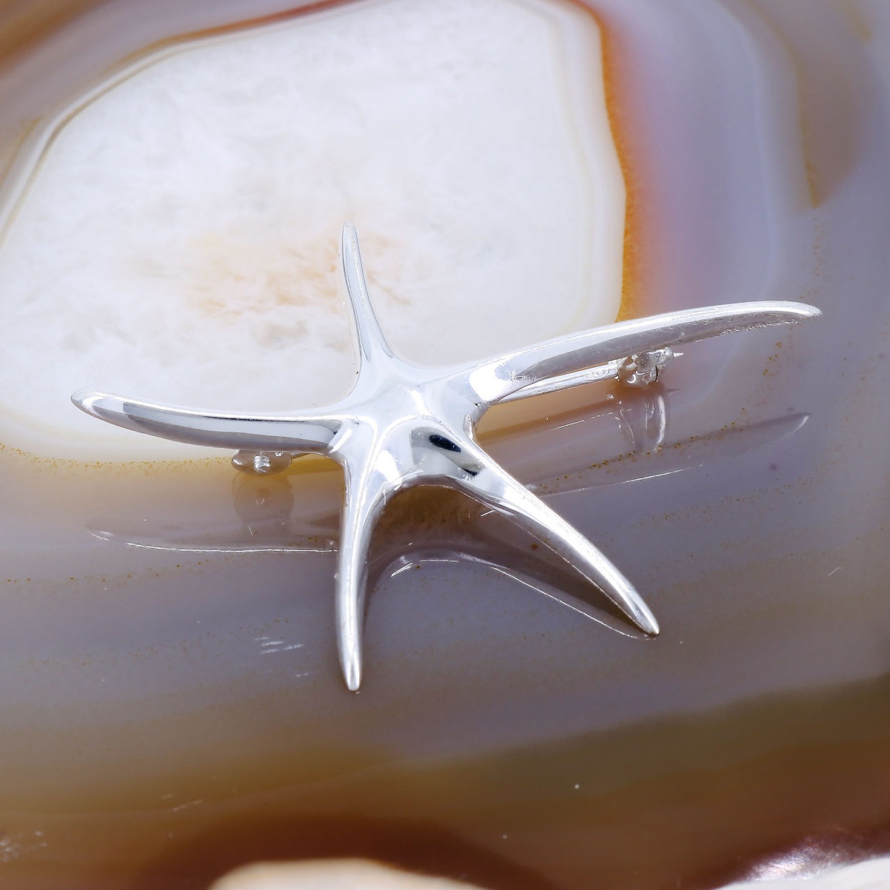 Brosa din Argint model Stea de Mare c410