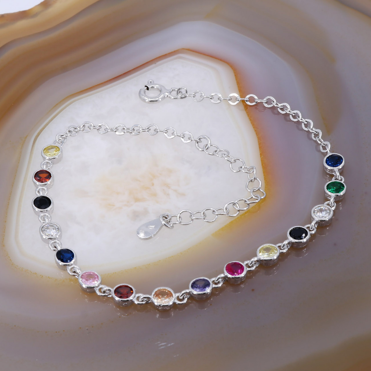 Bratara din Argint 925 model Cristals Collor Mix c2509