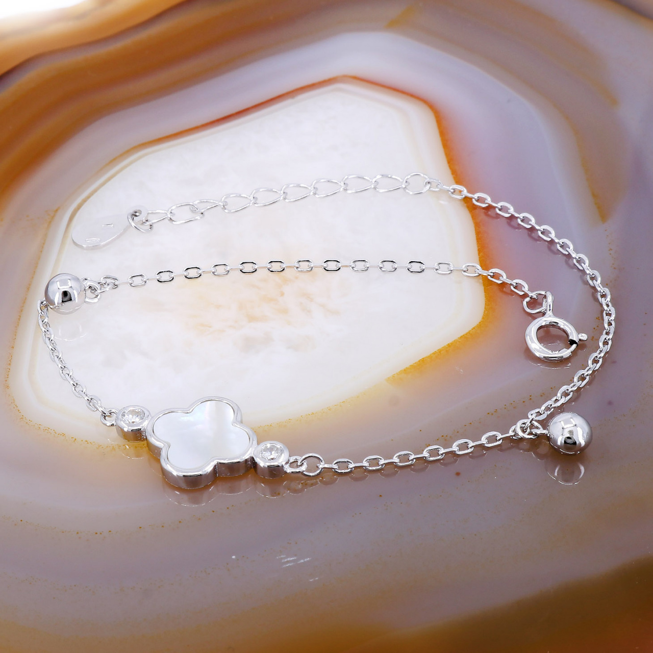 Bratara din Argint 925 cu pietre Albastre si Cristale Zirconia c2479