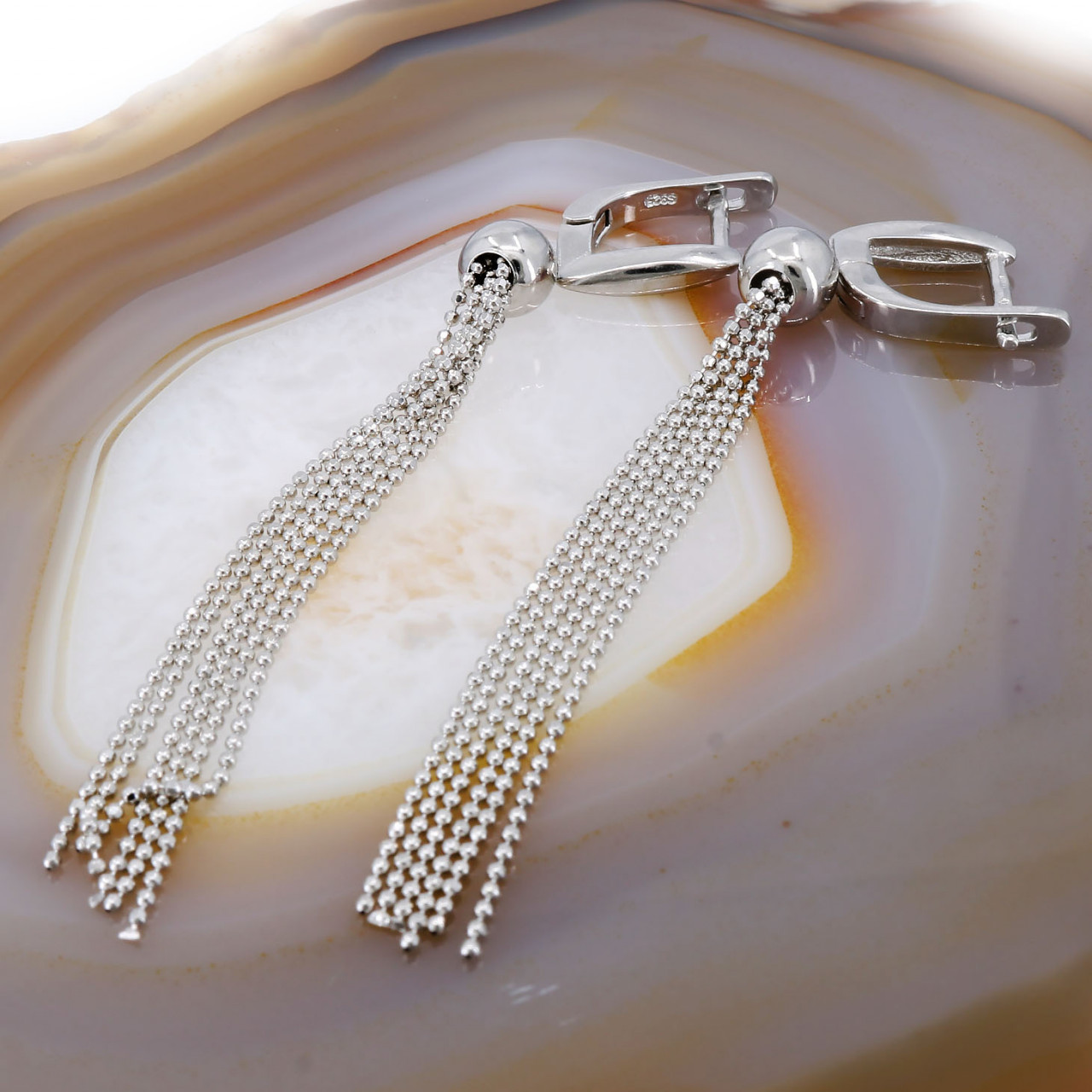 Cercei Lungi din Argint 925 model Fantezie cod 3353