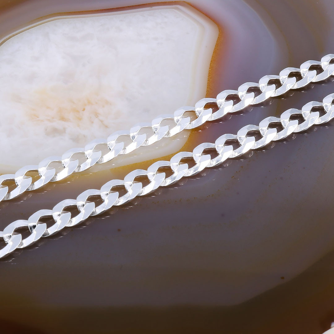 Lant Barbati made in Italy din Argint 925 cu zale Plate Rotunde model 1 ...