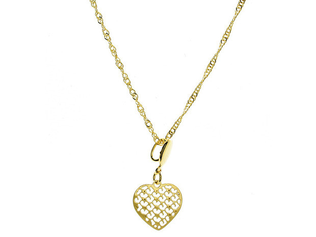 Lant Placat cu Aur 18k, cu Pandantiv model Inima, cod 538