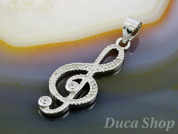 Pandantiv model Cheia Sol cu Zirconiu, din Argint 925, cod 358