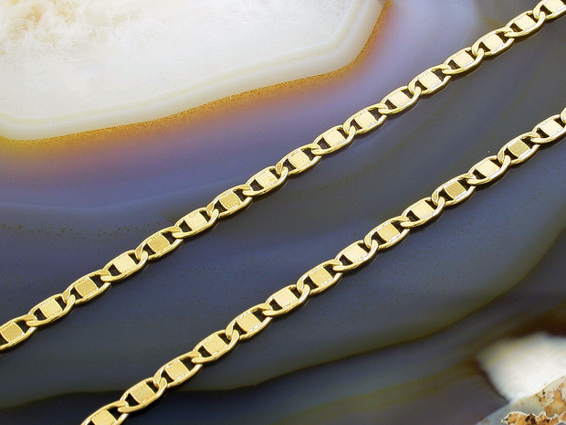 Lant Placat cu Aur 18k, model Zale Plate Mici, cod 570