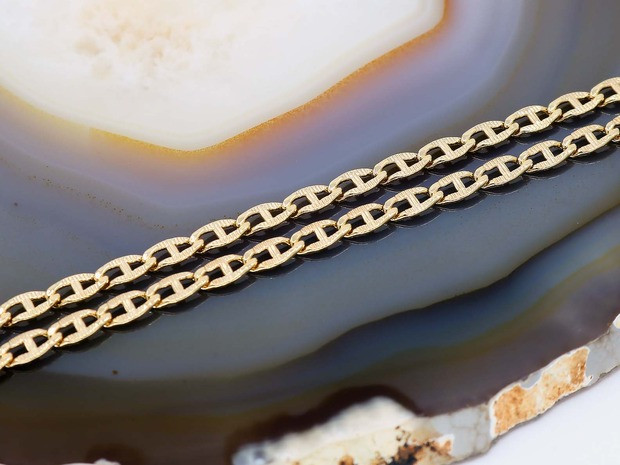 Lant Placat cu Aur 18K model zale Plate pll840