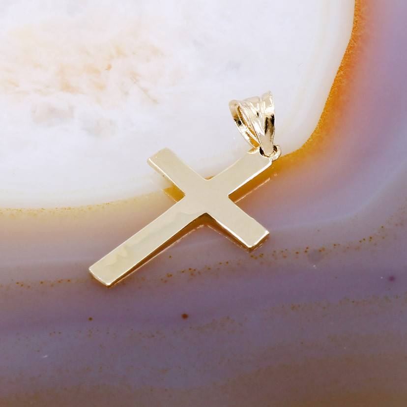 Pandantiv Clasic model Cruce din Aur 14K 585 c605