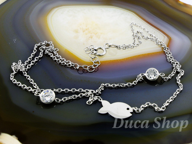 Bratara din Argint 925 , de picior, model Pestisor, cod 771