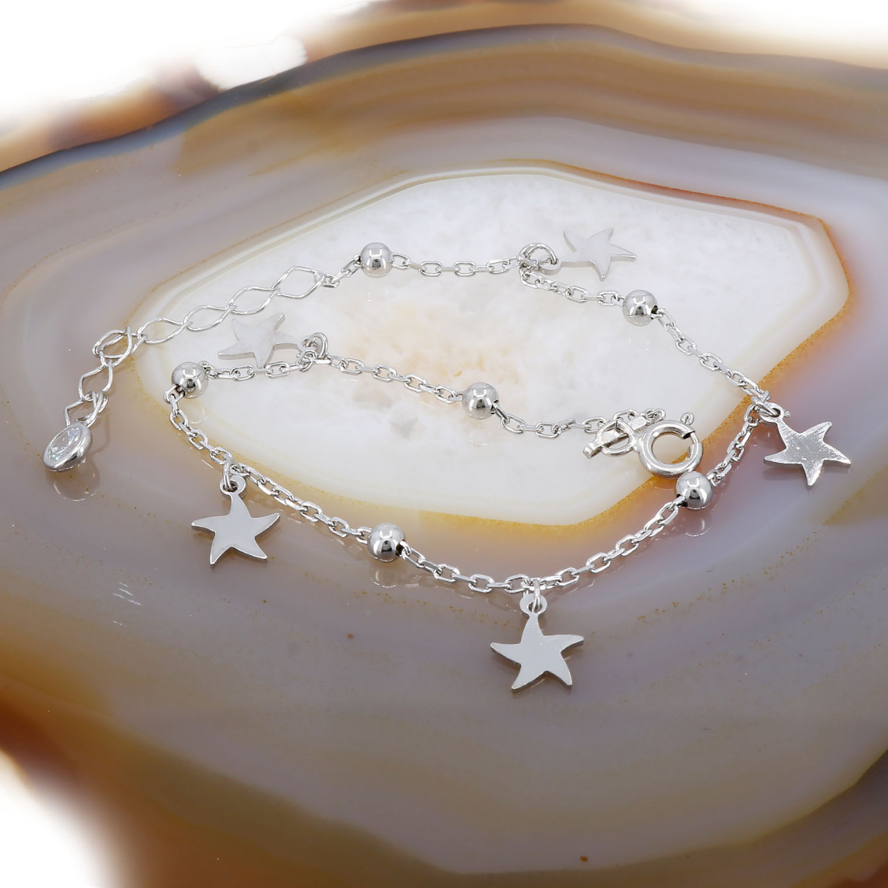 Bratara din Argint 925 model Stele si Bilute cod 2321