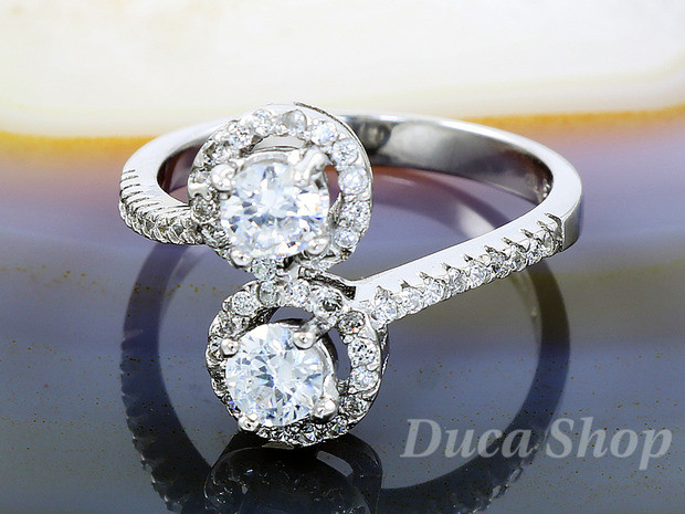 Inel din Argint 925, Model Cristale Zirconia, cod 1267