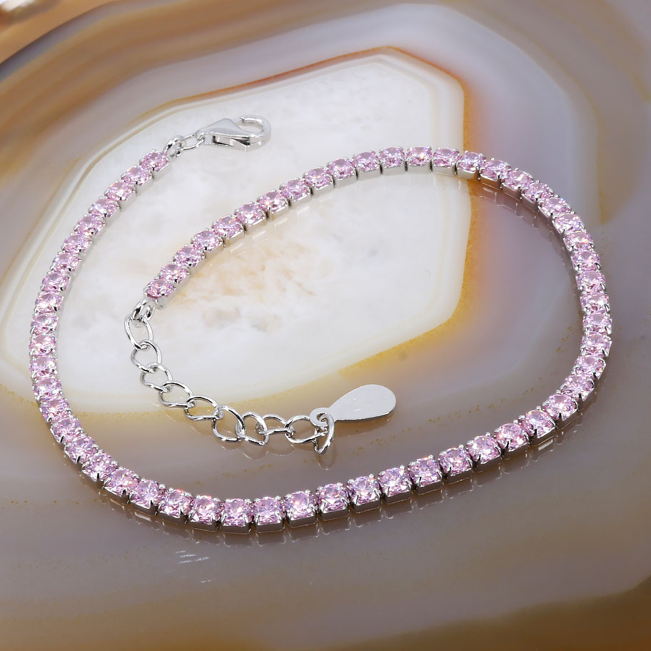 Bratara de Argint 925 model Tenis cu Cristale Rotunde Zirconia de ...