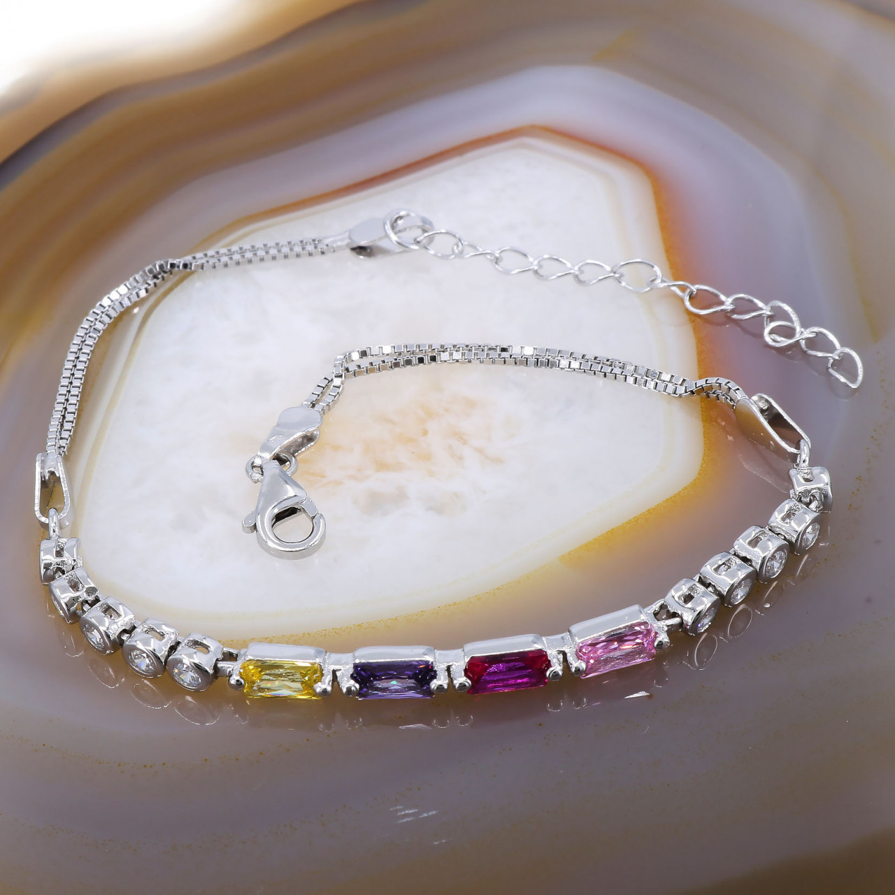 Bratara din Argint 925 cu Cristale Multicolore cod 2430