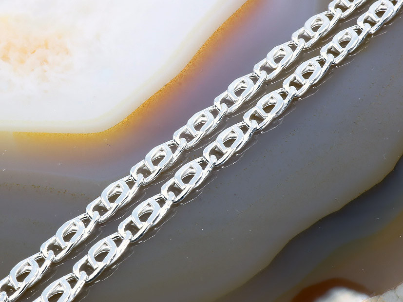 Lant de Argint 925 model Zale Fantezie tip 1+1 1097