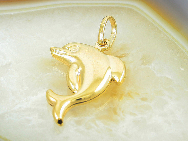 Pandantiv model Delfin , Placat cu Aur 18k, cod 343
