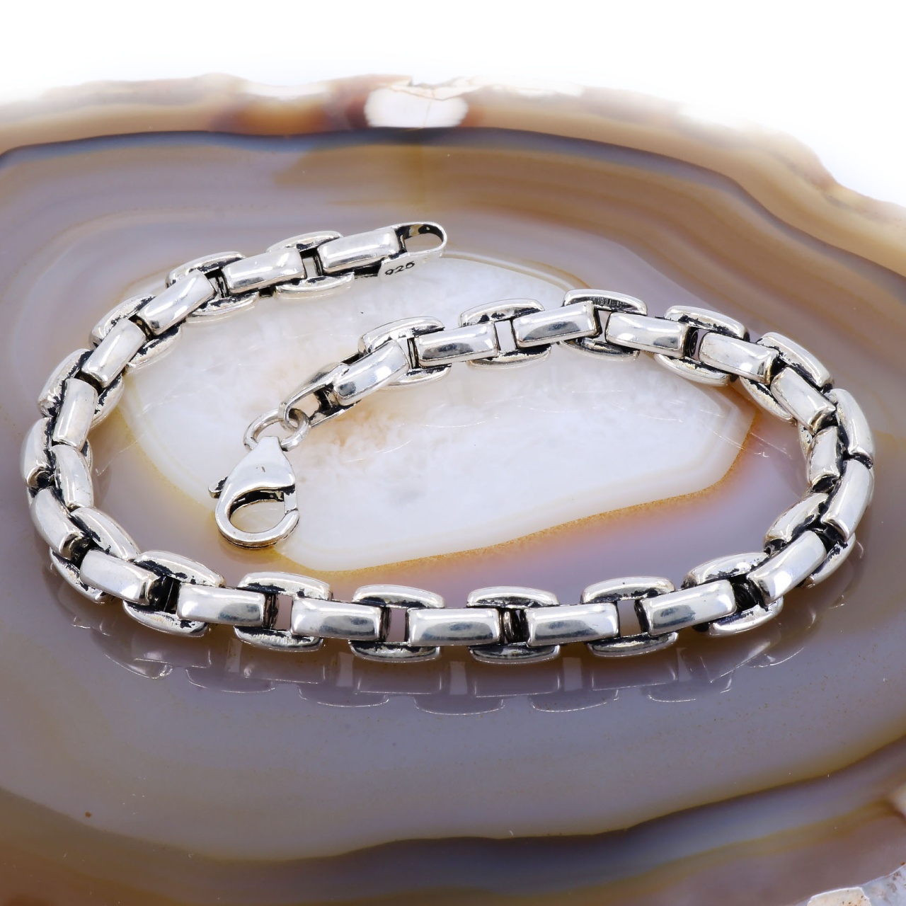 Bratara Anchor din Argint 925 cu zale Groase model Antichizat c2760