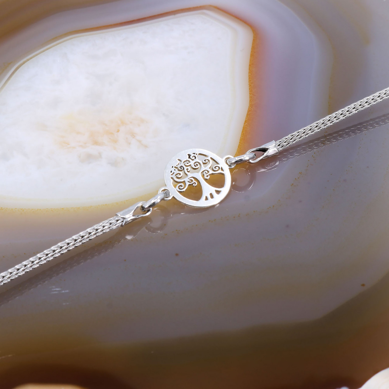 Bratara din Argint 925 cu Pandantiv Rotund Infinit cod 2421