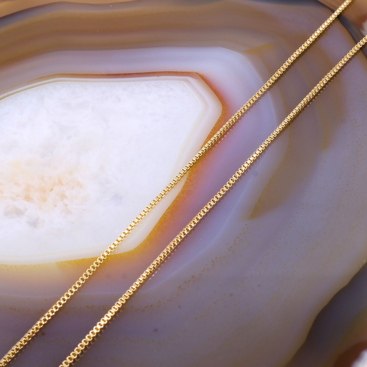 Lant Fin Placat cu Aur model box c1169