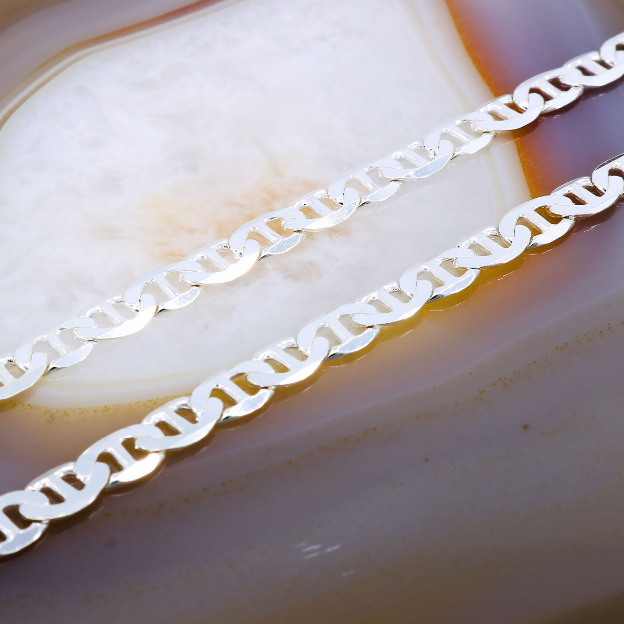 Lant Italy Unisex din Argint 925 cu zale Plate model 1+1 cod 1334