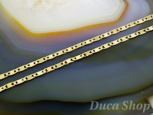 Lant Placat cu Aur 18k, model zale mici plate, 597