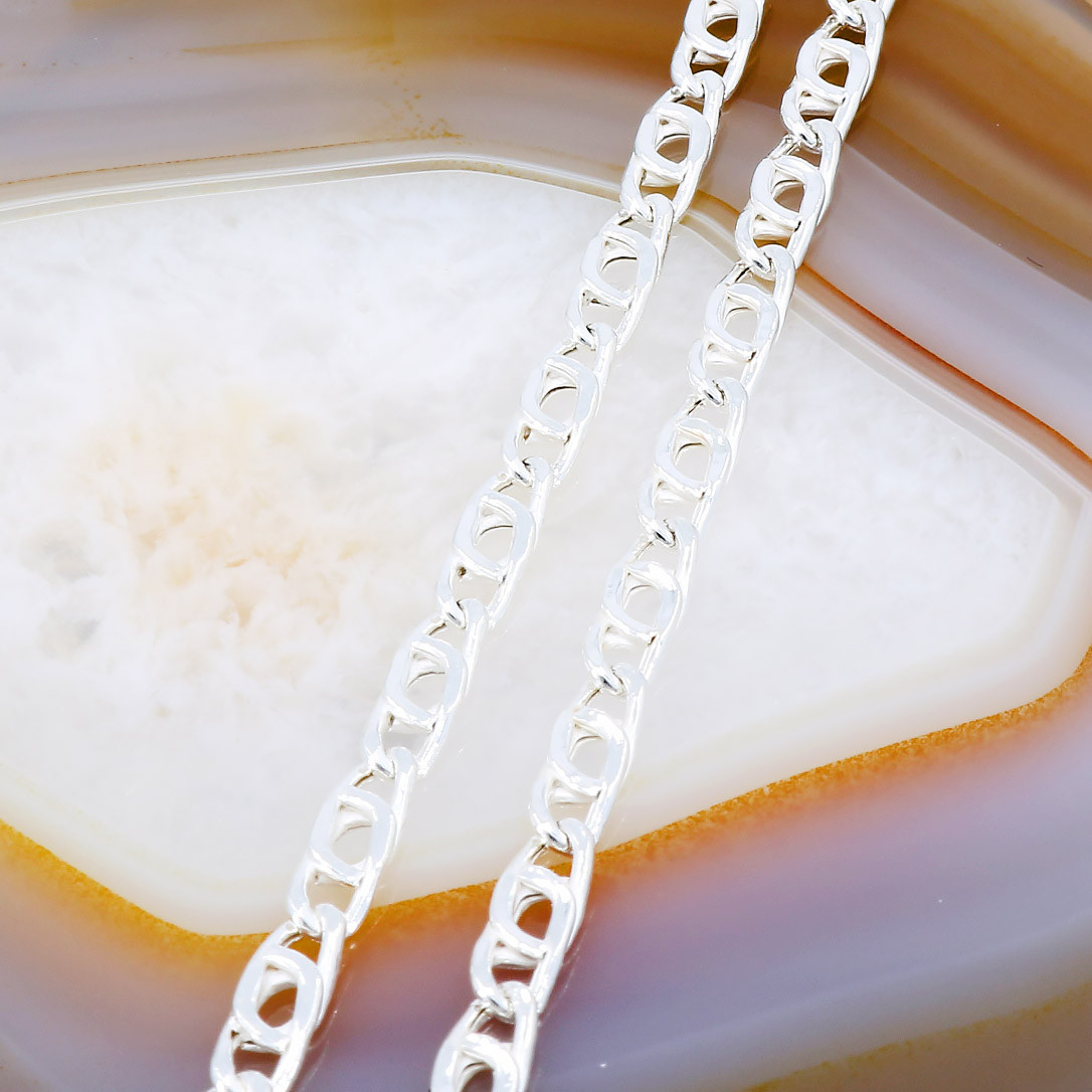 Lant Unisex din Argint 925 model zale Fantezie 1+1 cod1250