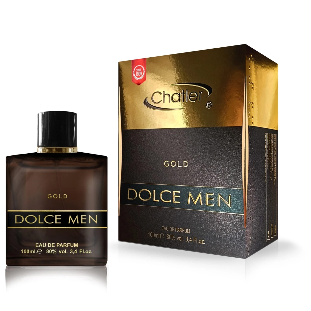 Apa de parfum Dolce Men Gold for Men by Chatler 100 ml