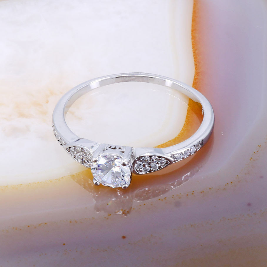 Inel 3 Stones din Argint cu Cristale Zirconia c2740