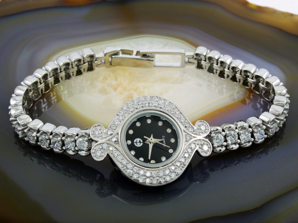 Ceas de Mana din Argint 925 cu Cristale , cod 2952