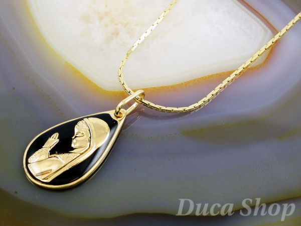 Lant Placat cu Aur 18k, cu Pandantiv model Ruga, cod 588