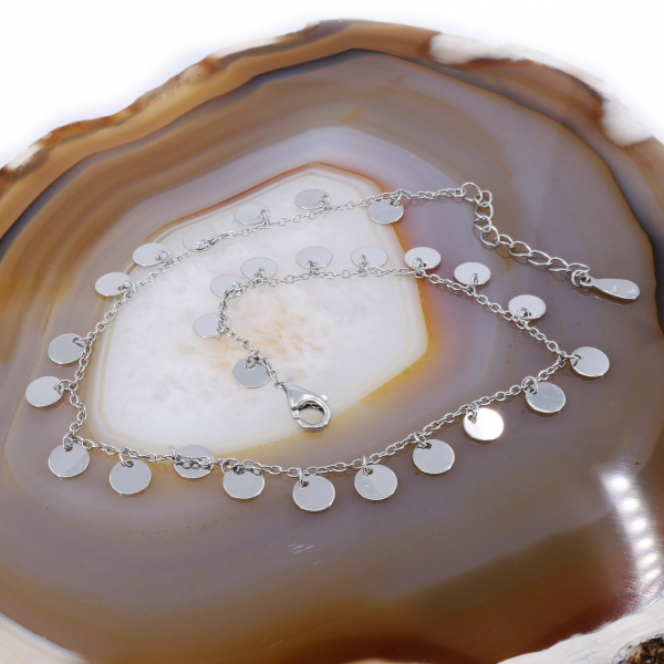 Bratara de Glezna din argint model salba banuti c2669