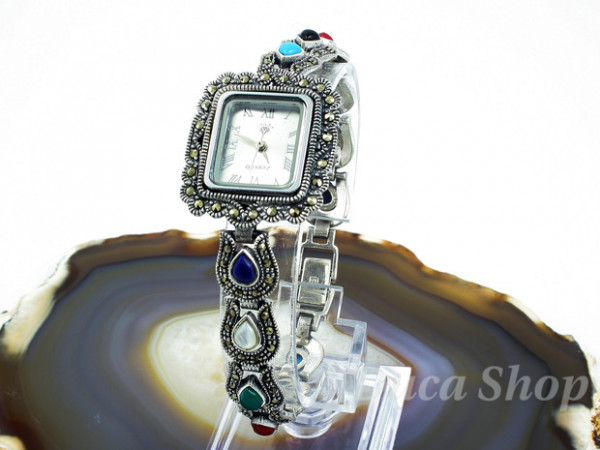 Ceas de Mana din Argint 925 cu Marcasite, cod 4