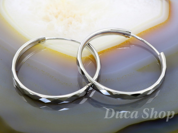 Cercei din Argint 925, Forma Rotunda, Cercuri, cod 1679